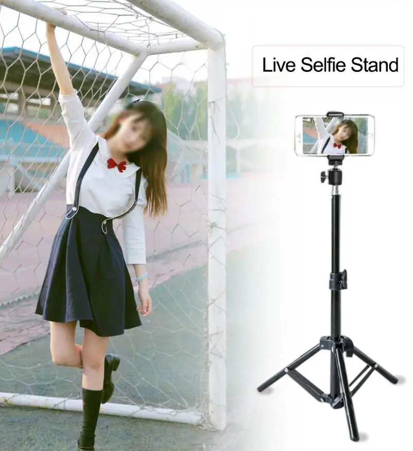 2.1m Live Video Camera Tripod Stand with Phone Holder