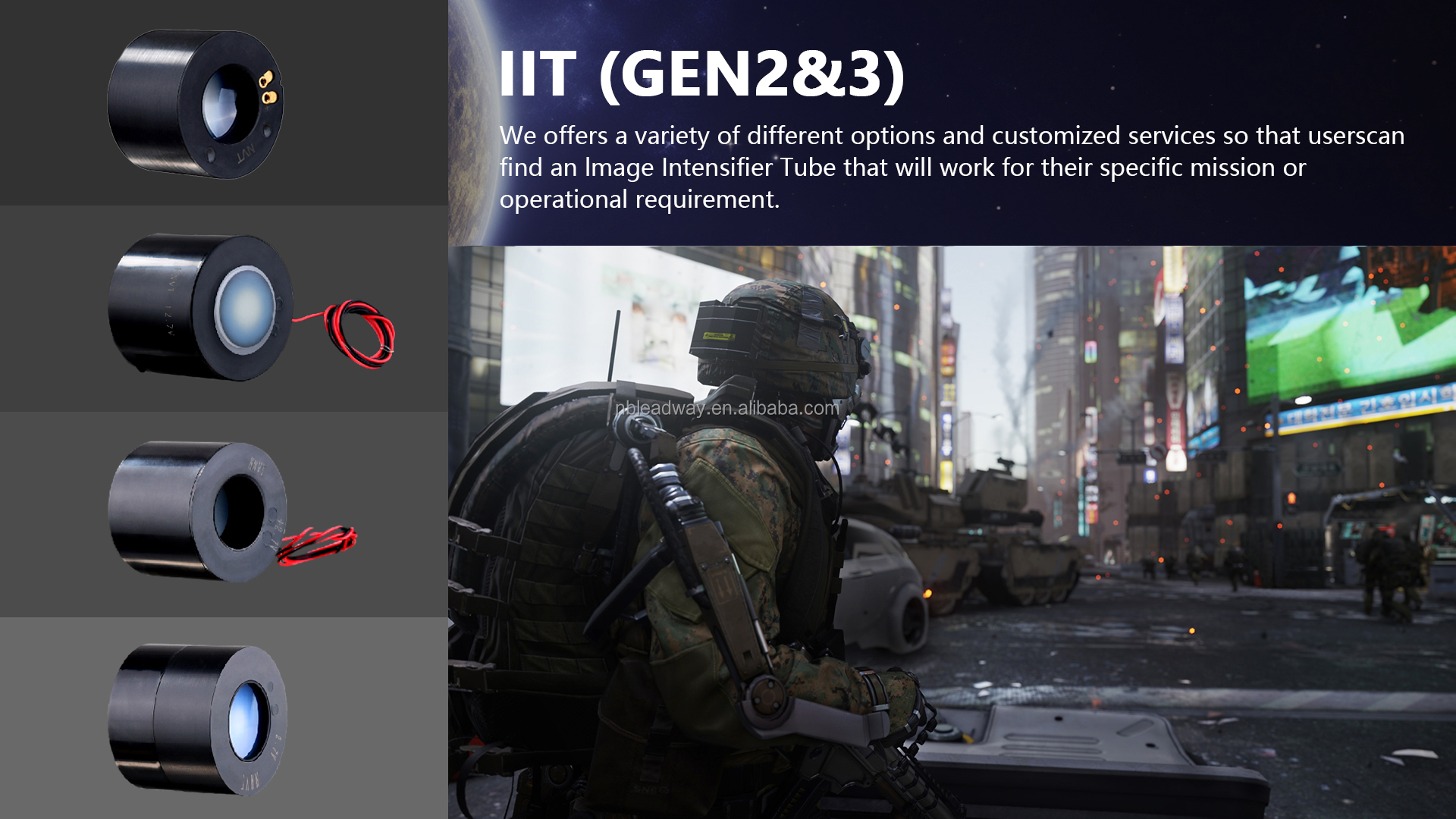 LD-T 843 Green Gen3 Image Intensifier Tube - High Resolution