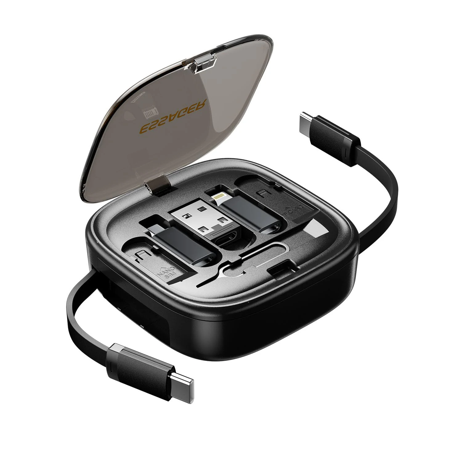 Multi Usb Adapter Retractable Charging Cable Kit Adapters Connectors ...