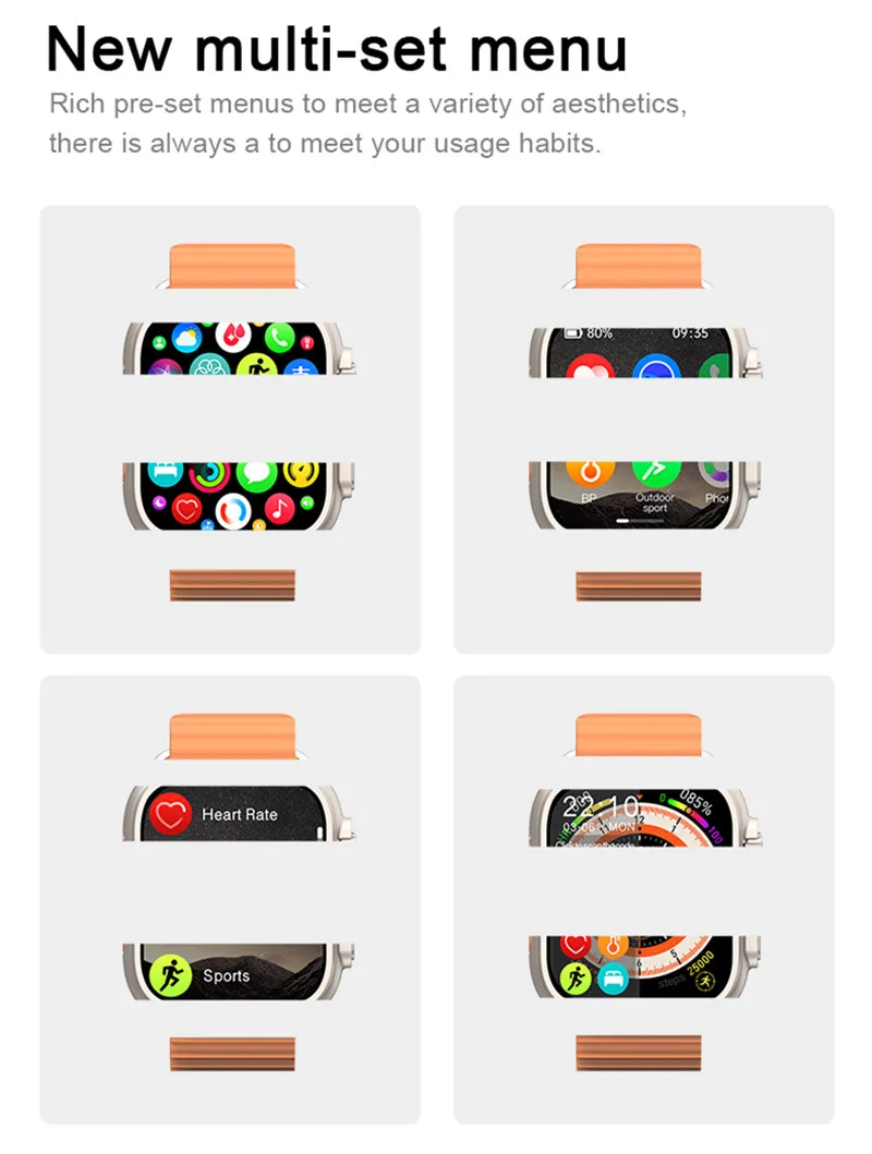 Original Gs Ultra Max Series 8 Ultra Fashion Sports Amoled Reloj Smart ...