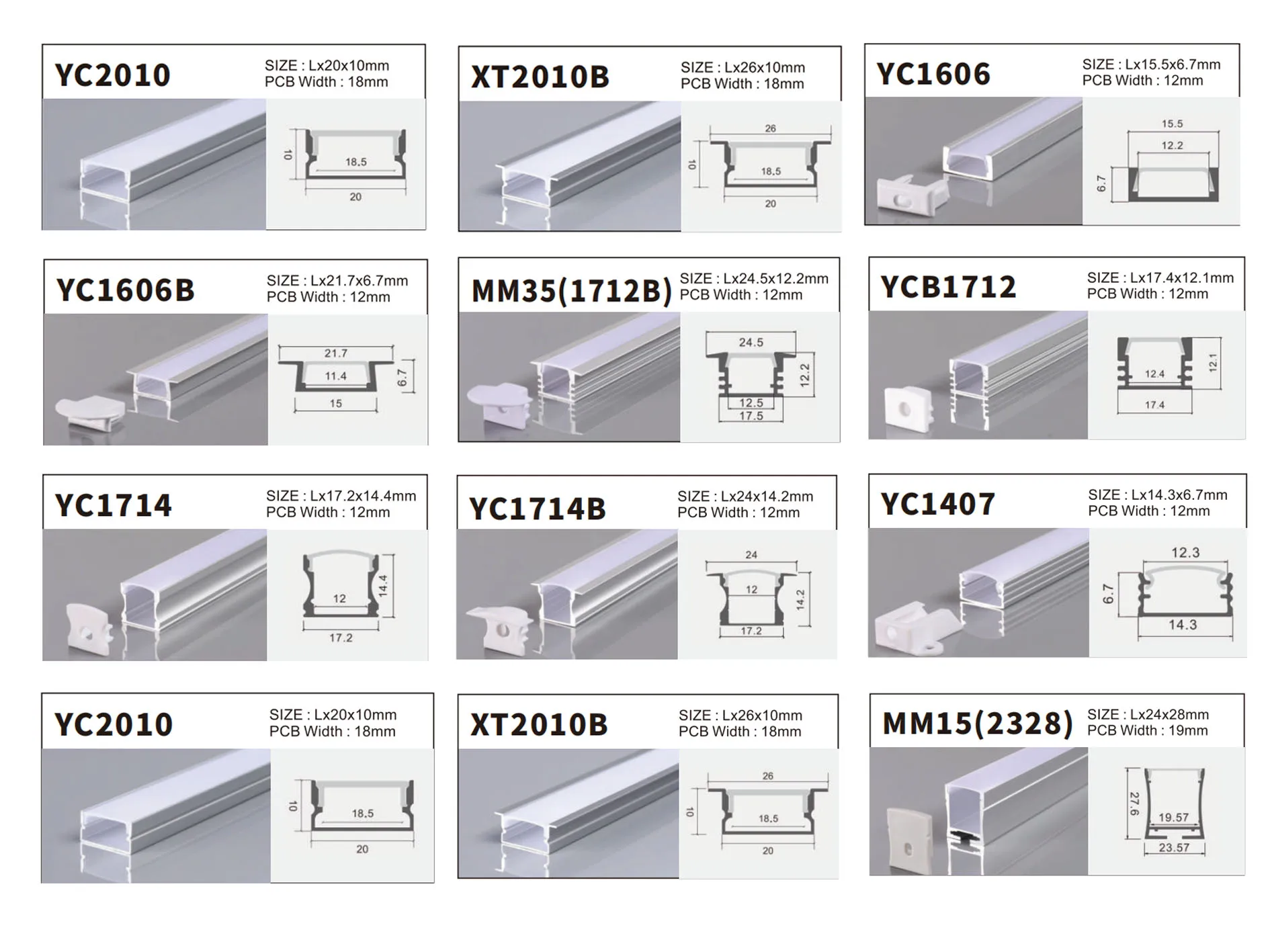 10x10mm LED Aluminum Profile - Efficient Lighting Solutions