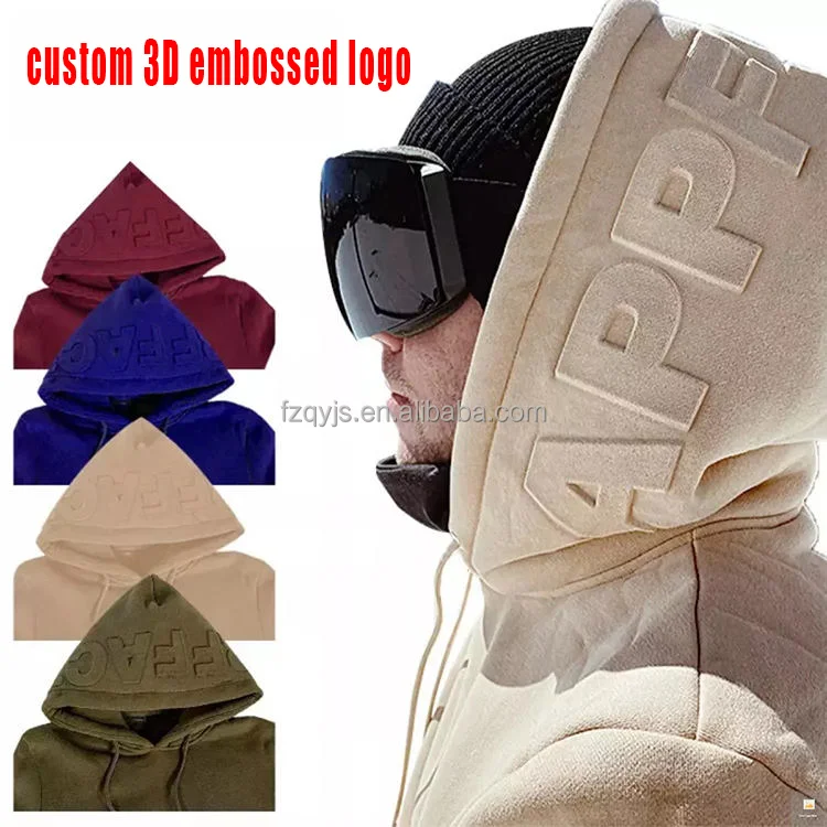 Custom Heavyweight Hoodie for Men | Embossed & 3D Embroidery Options ...