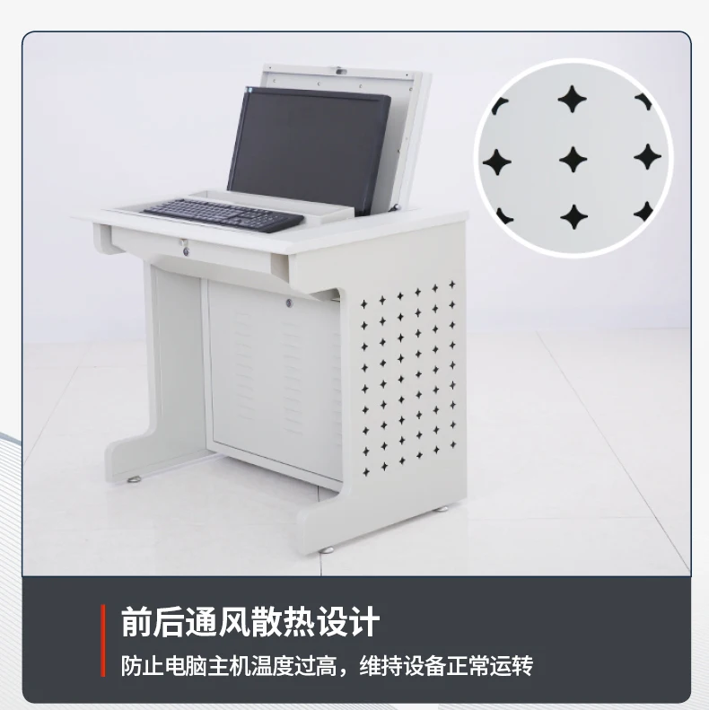School Classroom Teacher Desk Flip Computer Desk Table With Drawers ...