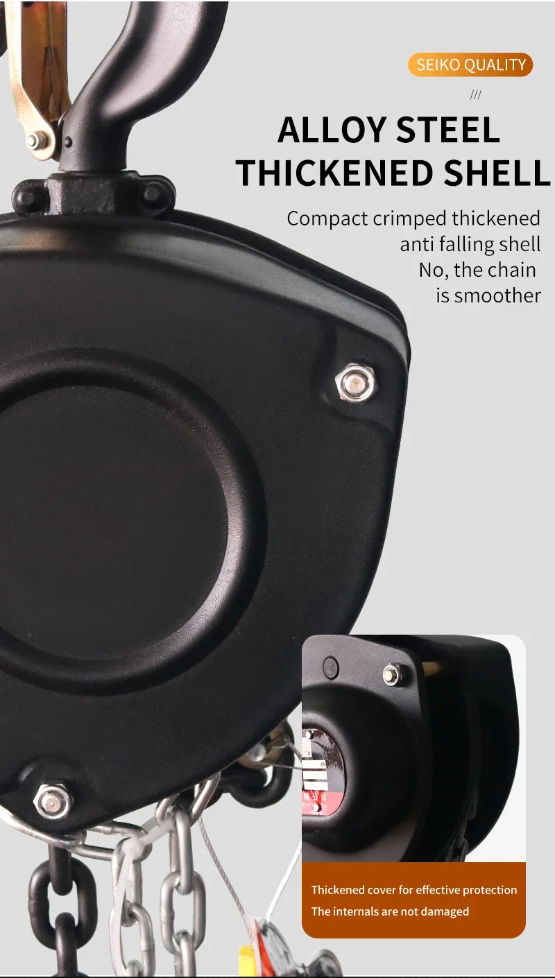 G80 Manual Chain Hoist 5 Ton Capacity VD Type Lever Hoist for Lifting ...