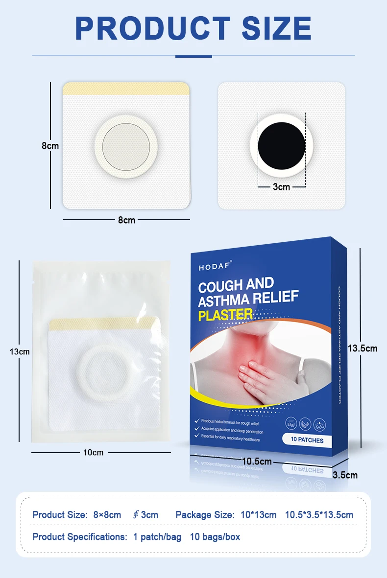New Idea Herbal Transdermal Patches Plain Small Body Patches Cough ...