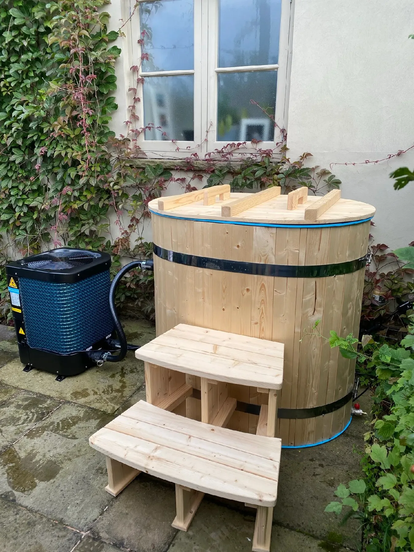 Large Cold Tub Ice Bath Tub With Stainless Steel Liner For Muscle ...