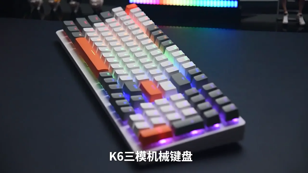 Free Wolf K6 Wireless Bt Three Mode Mechanical Keyboard Hot Plug 980 ...