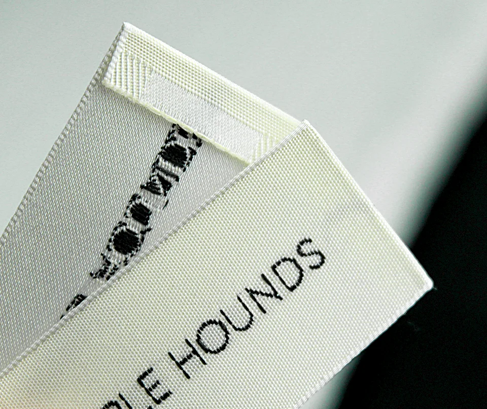 Custom Twill Woven Label With Your Own LOGO Clothing Fabric Tags ...