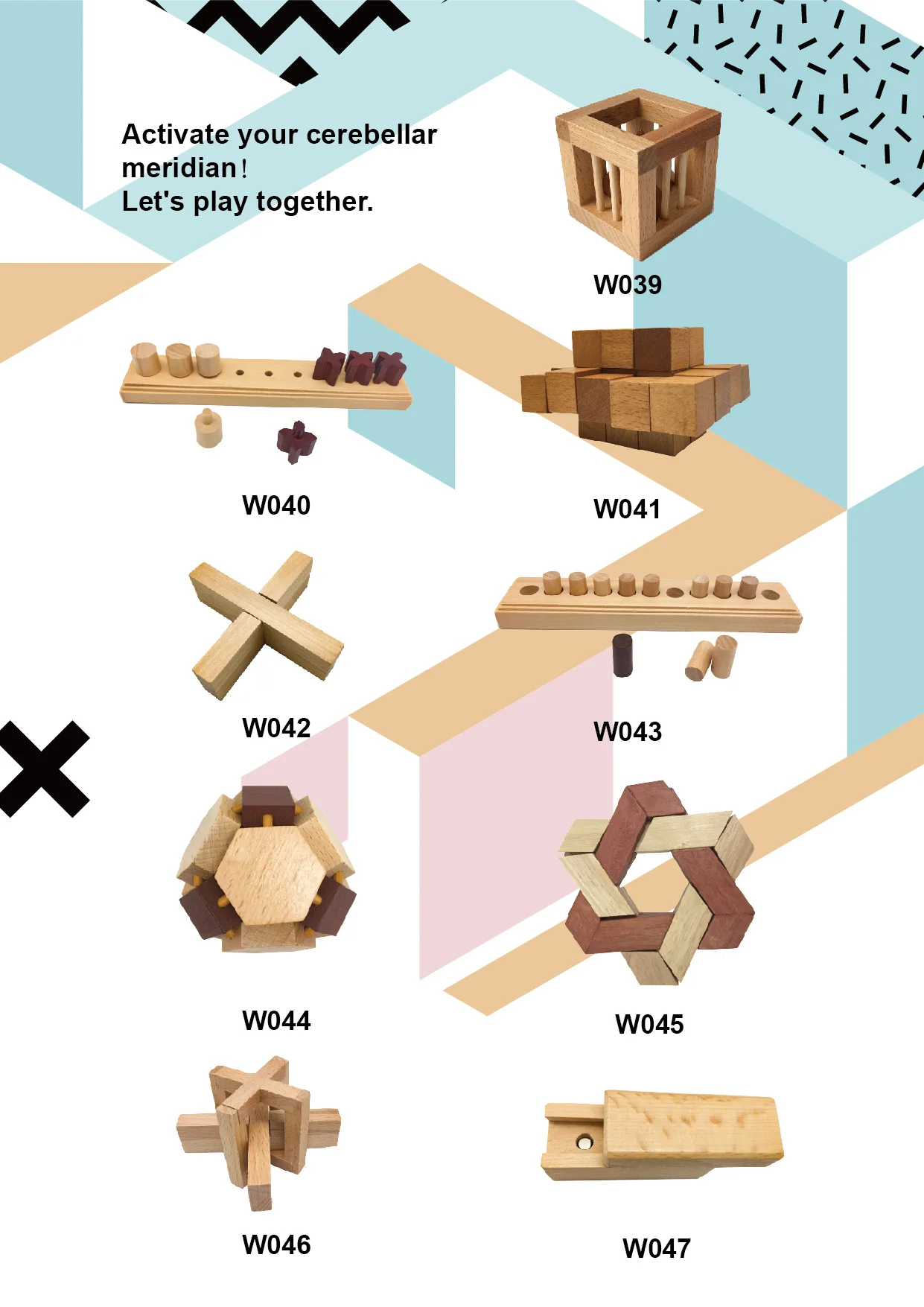 C01322 Educational Wooden Toys Ring Puzzles String Solution Central ...