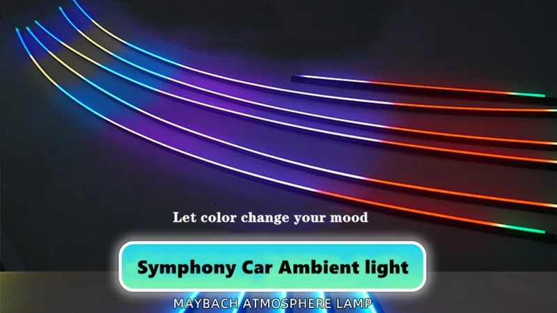 Auto Atmosphere Lighting For Cars Color Changing Led Interior Car Light ...