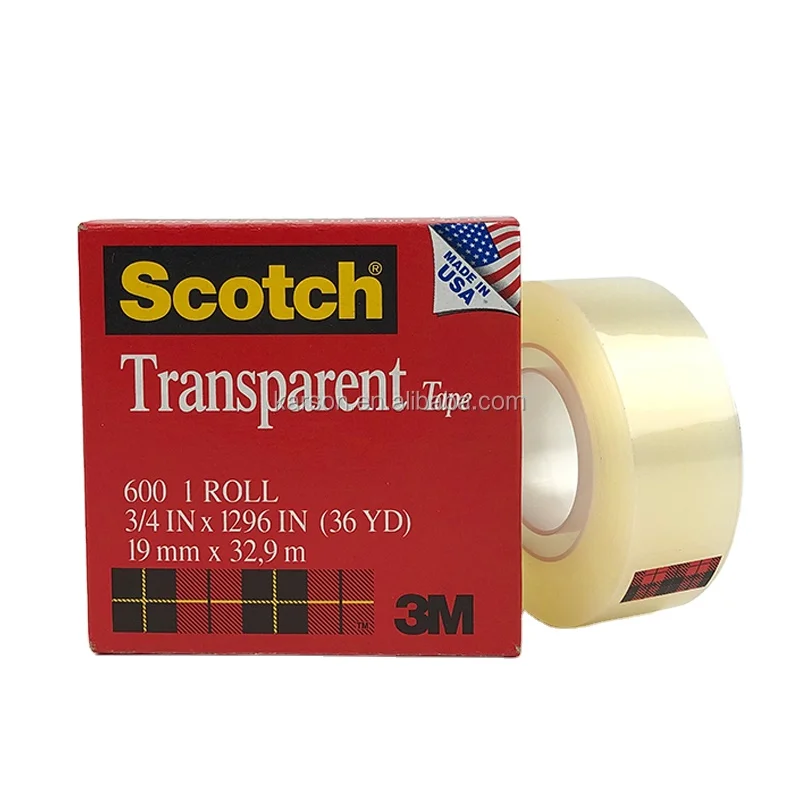 Alibaba.com: 3M 600 Single Sided Transparent Packaging Adhesive Tape ...