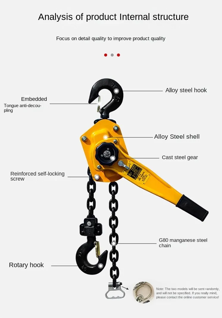 High Quality Easy Carry Manual Operated Lever Block Hand Chain Pulley ...