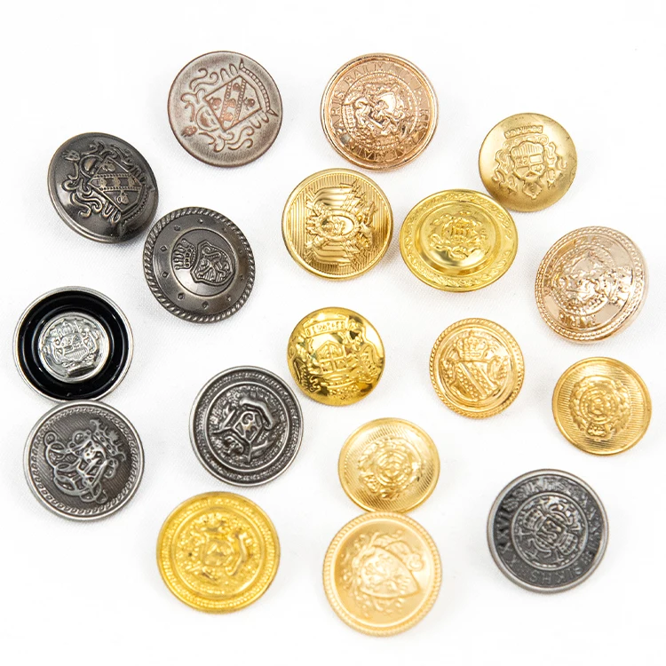 Custom Logo Men Overcoat Brass Clothes Jacket Botton Metal Sewing ...