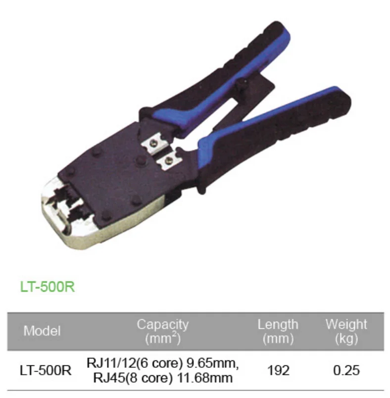 Lt-500r Rj45 Rj11 Rj12 Wire Lan Network Cable Crimper Crimp Pc Network ...