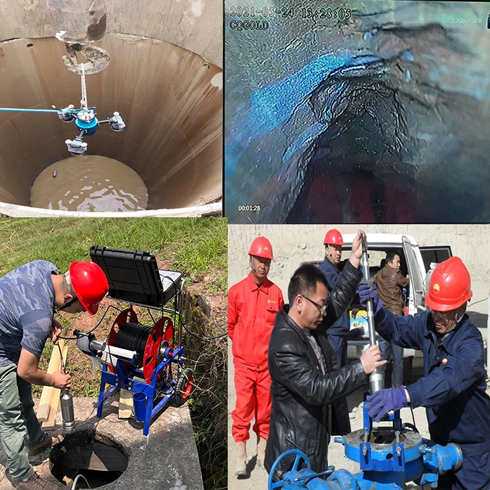 Borehole Inspection 360 ° Rotating Display Underground Water Detector ...