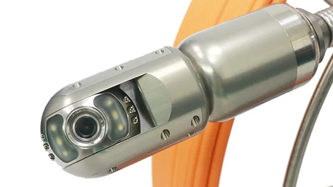 Vicam 360 Rodation Sewer Pipe Inspection Camera 60m 150m Depth Counter ...