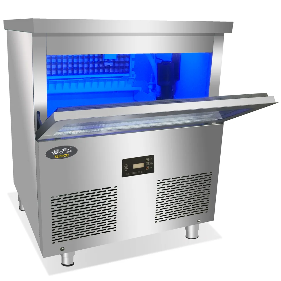 80kg/24h High Performance Bar Ice Maker Oem Commercial Countertop Cube ...