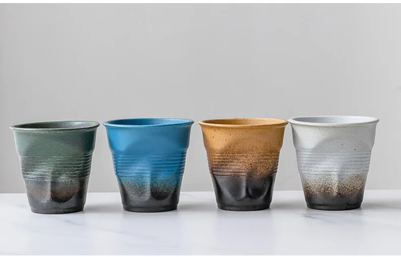 MSH Creative Vintage Irregular Ceramic Water Cup - 200ml