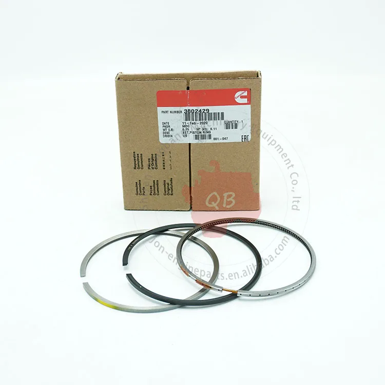 Cummins Diesel Engine Parts 6ct Piston Ring Set 3802429 Piston Ring ...