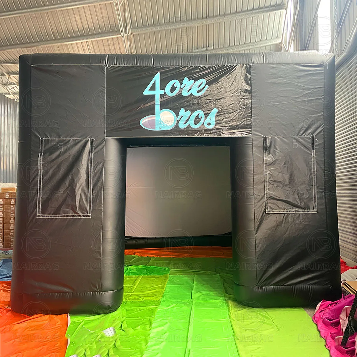 Inflatable Golf Simulator Enclosure - Customized Size