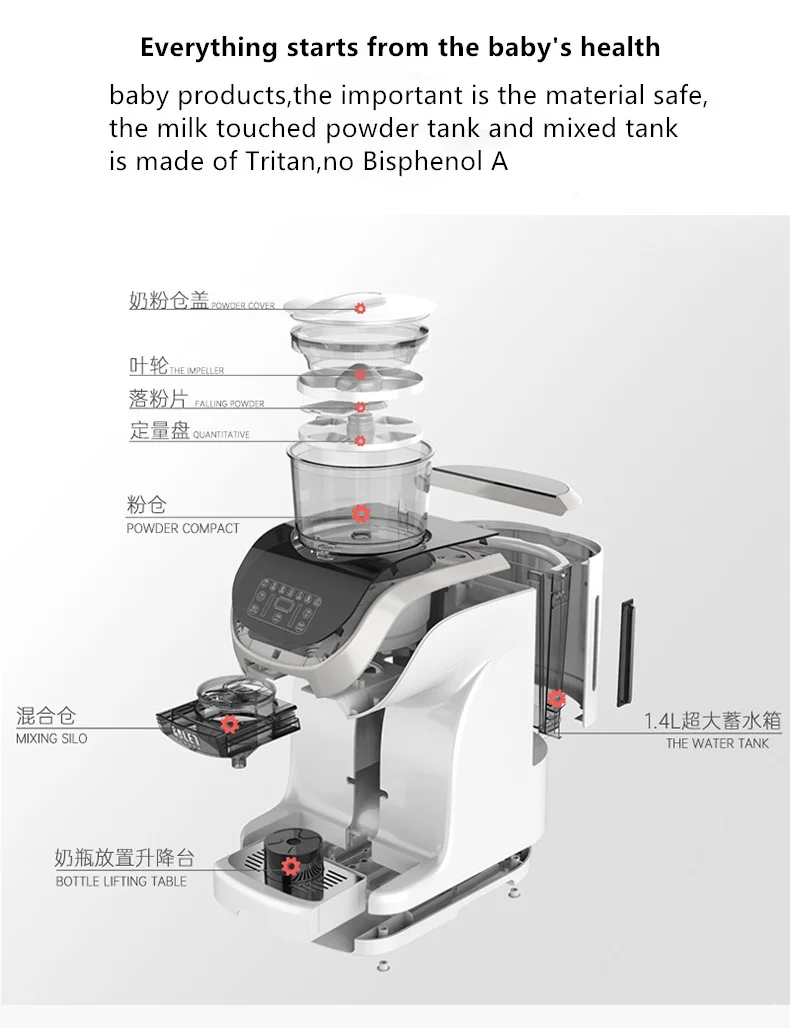 Smart Baby Formula Machine - Instant Heating & Multifunction