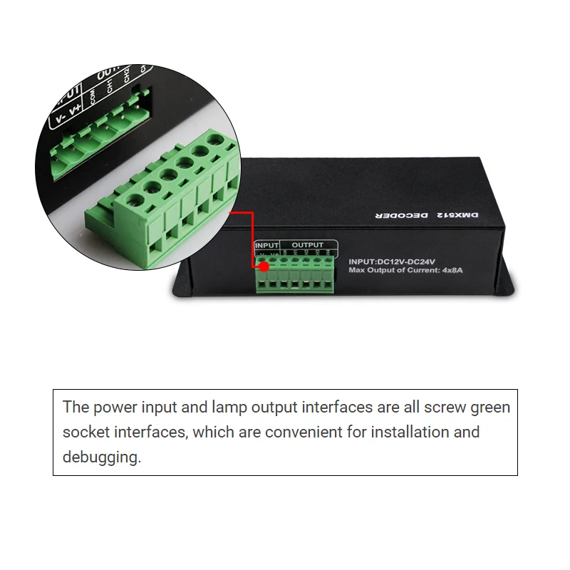 DMX512 Decoder LED Dimmer Driver RGB Controller for RGB LED Strip