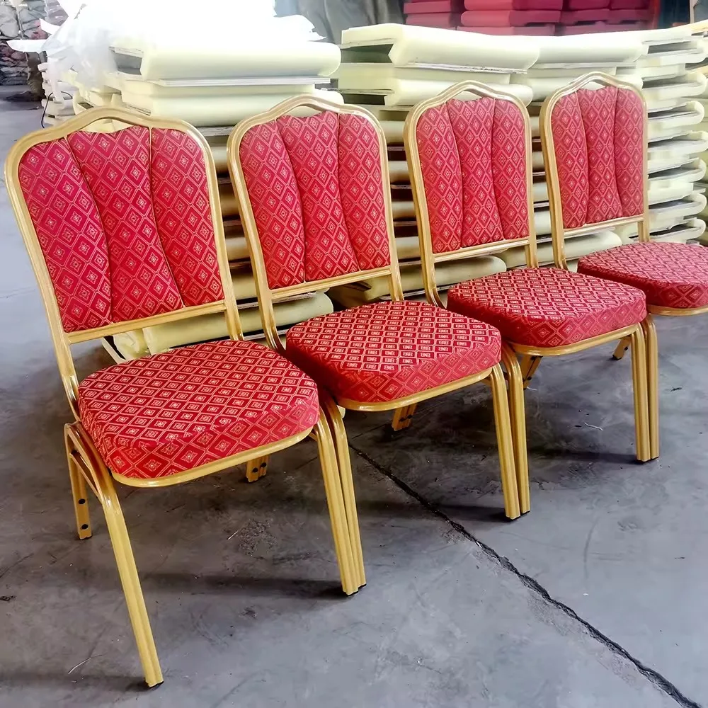 Luxury High Back Elegant Design Stackable Metal Frame Durable Party ...