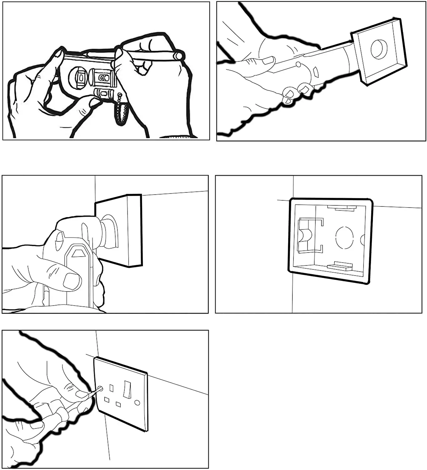 Single Double Gang Box Oscillating Saw Blades Outlet Box Square Slot ...