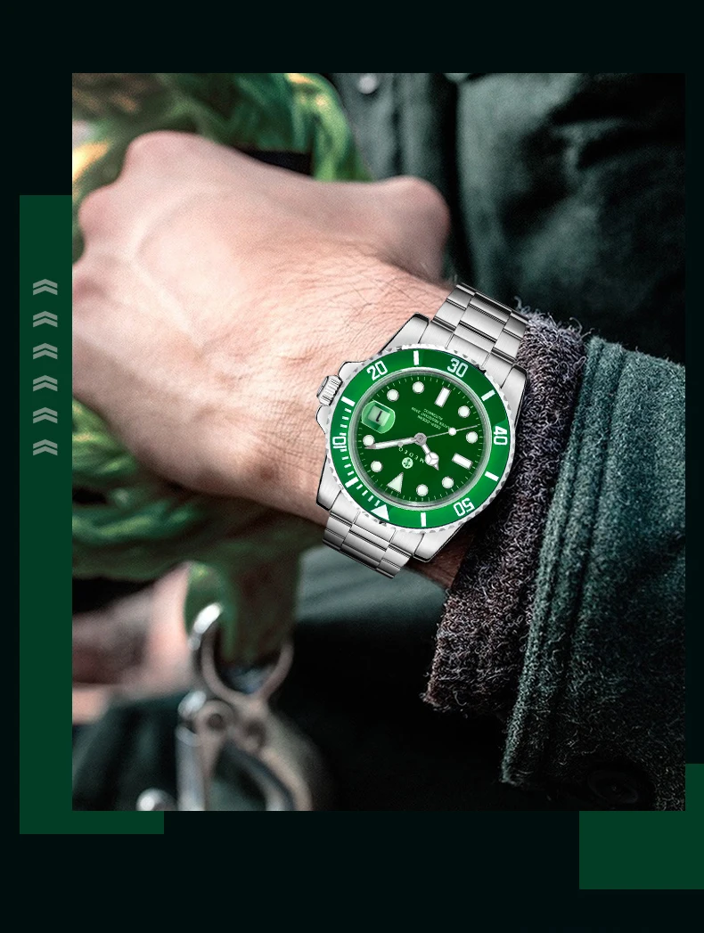 OEM Custom Classic Luxury Mechanical Watch 10bar Waterproof Casual ...