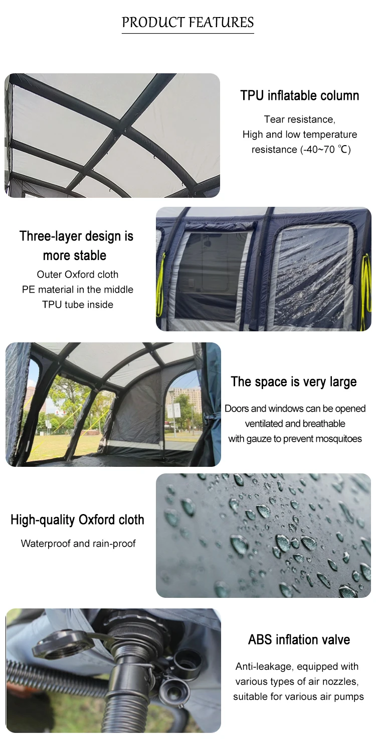 Waterproof Camping Car Side Inflatable Awning Tent Veranda Gonfiabile ...