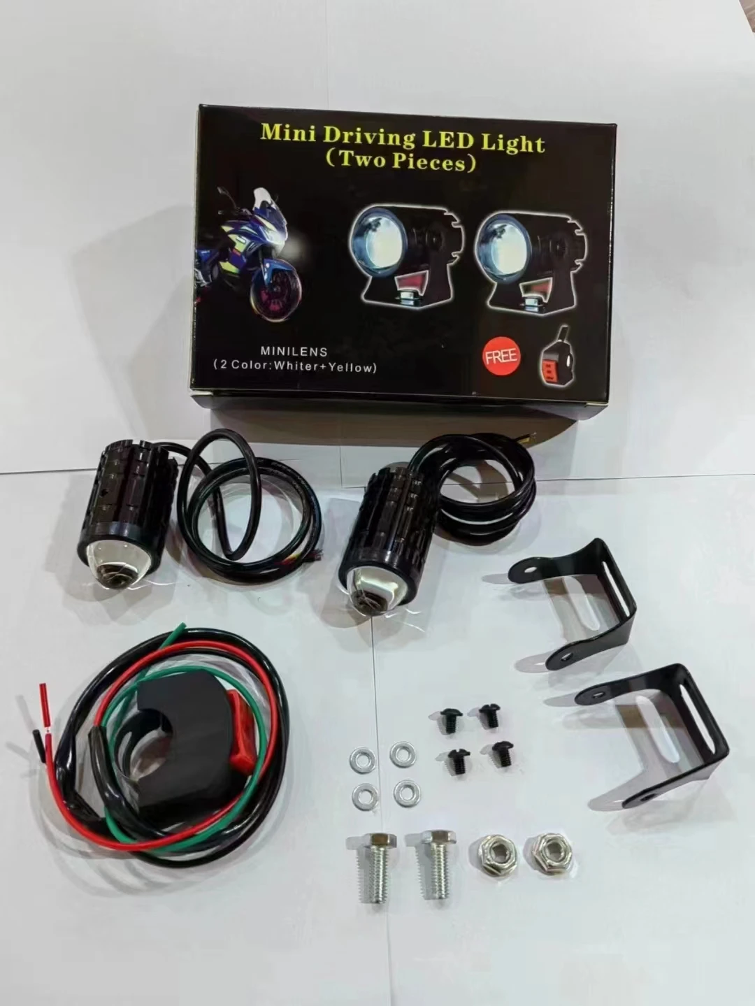 Motorcycle Led Fog Driving Light Motorcycle Mini Headlight Fog Light ...