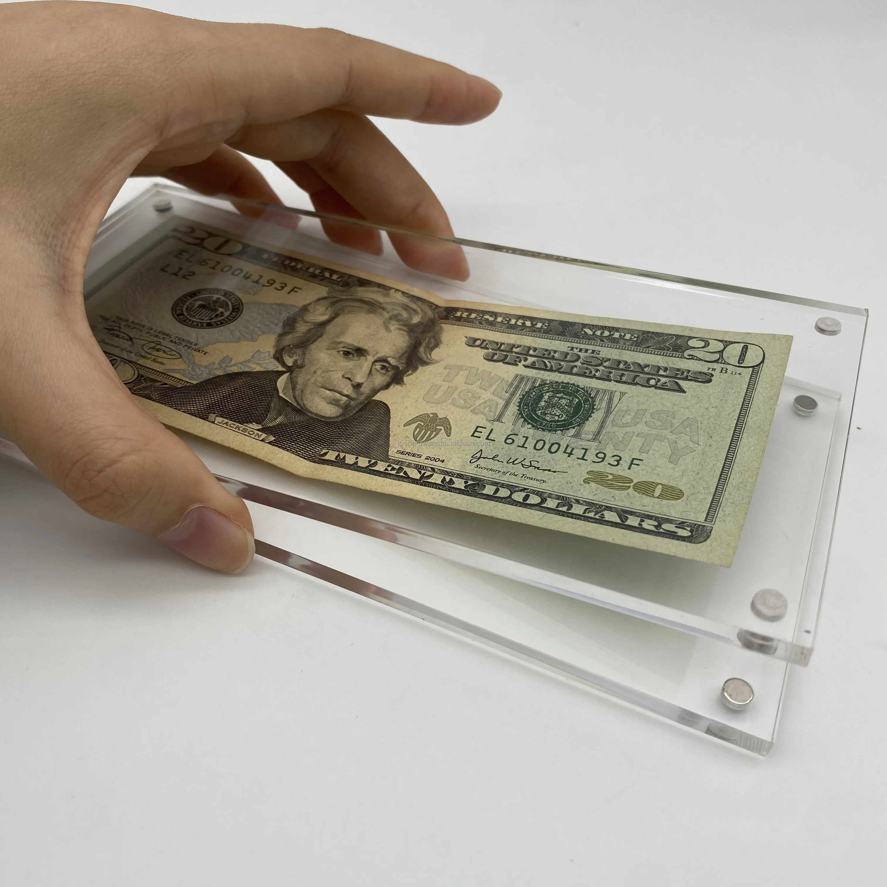 Acrylic Display Dollar Bill Holder - Protect & Showcase