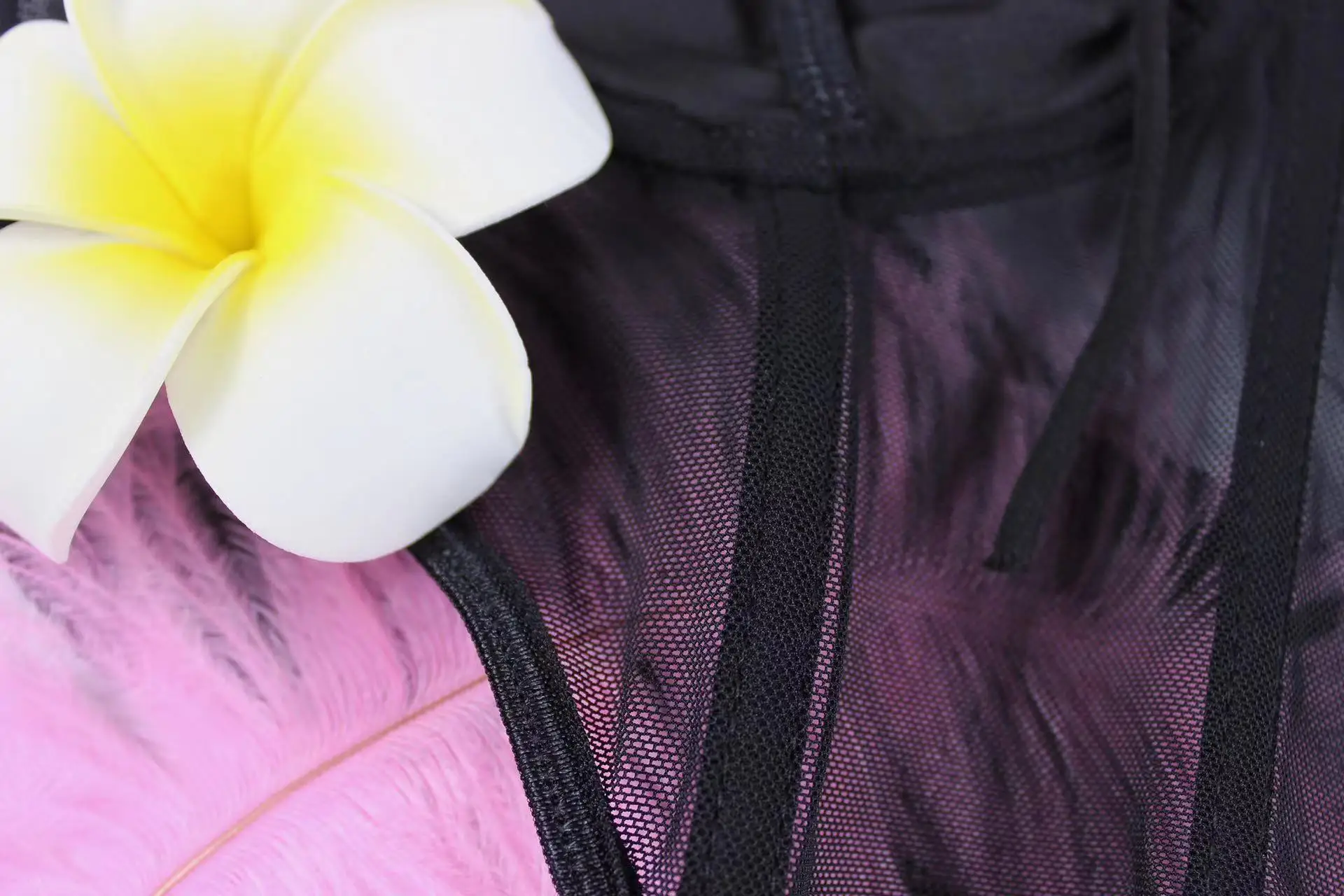 Summer Mesh See Through Steel Ring Top Fishbone Waistband Sexy Fashion ...