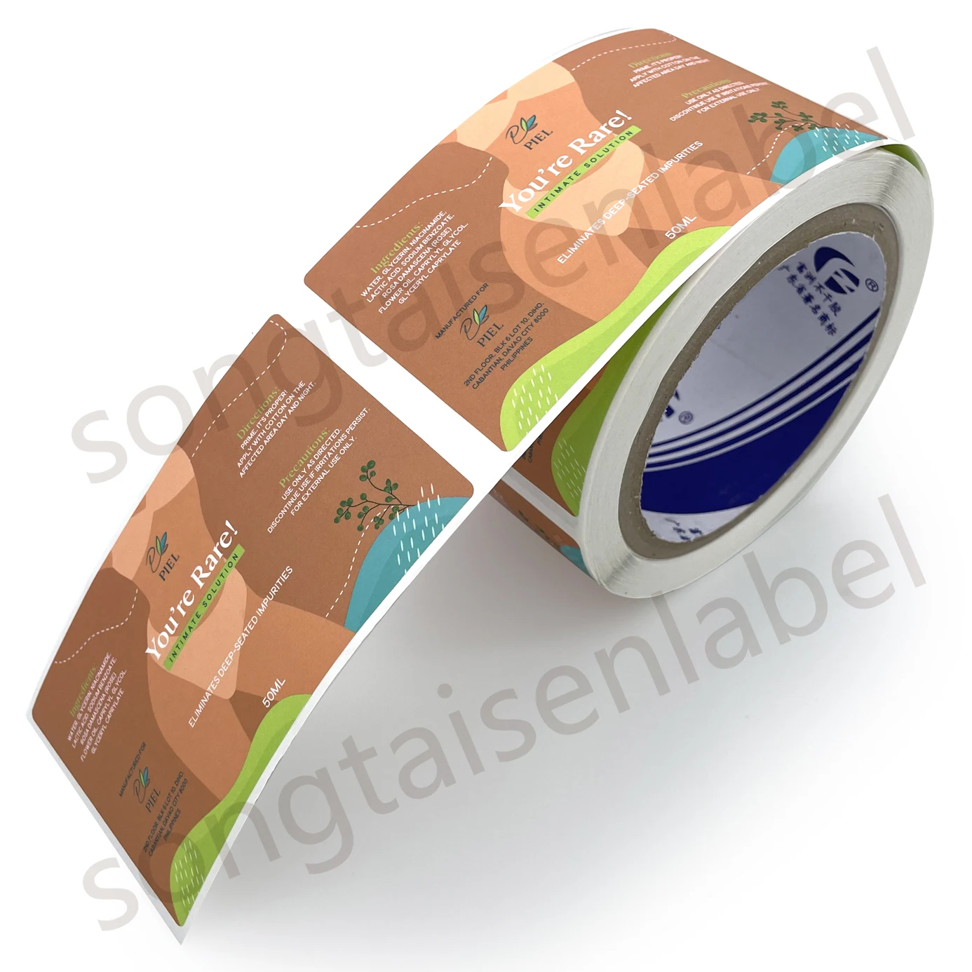 Custom Plastic Bottle Label Sticker Print Private Pet Lotion Cosmetic ...