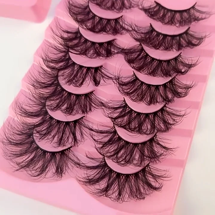 Faux Mink Eyelashes 2024 Lash Applicator Tool Dramatic Fluffy Mink ...