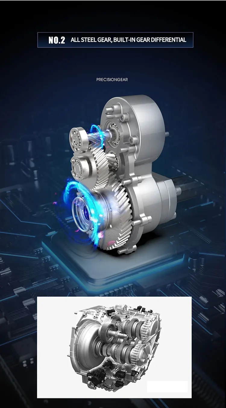 24v 180w Dc Motor Small Transaxle Drive Axle Differential Rear Axle ...