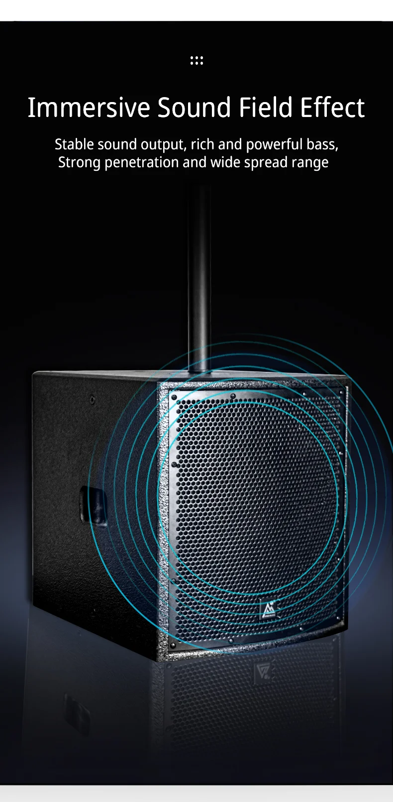 Professional Sound Pa System With Sound Bar And 12inch Active Subwoofer ...