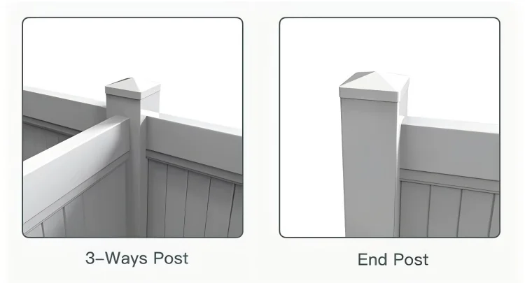 6ft X 8ft PVC Garden Fence Panel Price 3D Modeled PVC Fence Panels ...