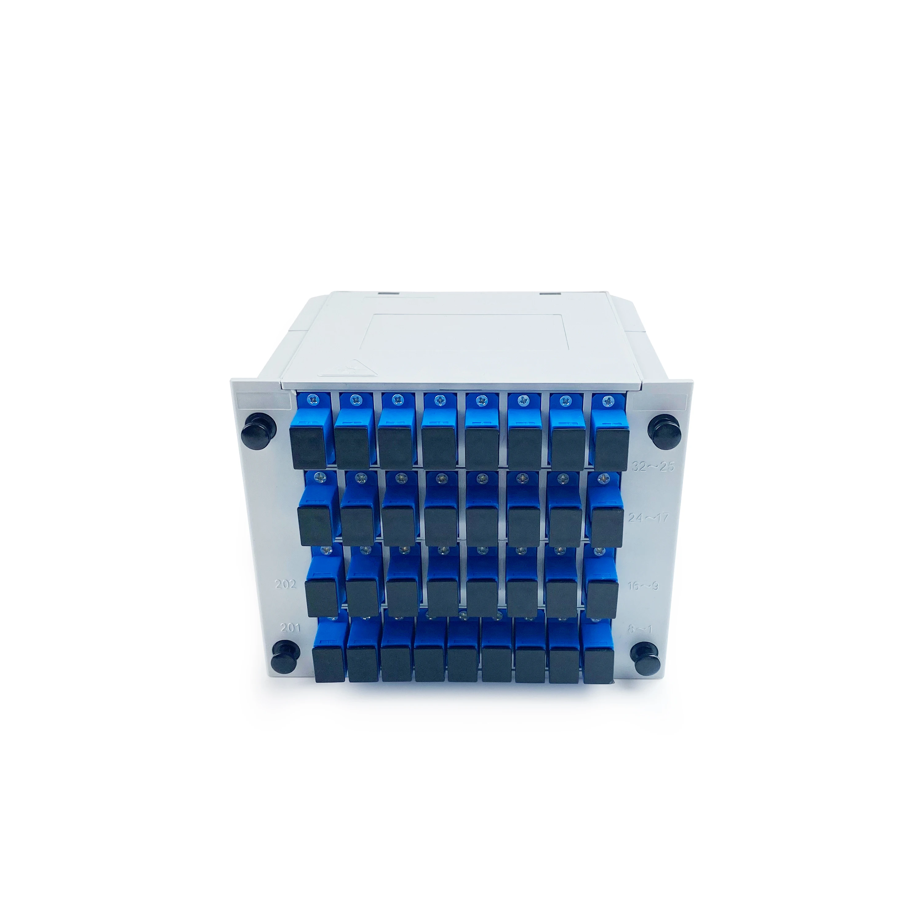PLC Cassette Type Splitter 1X32 Sc upc Connector Slot Box Type Splitter ...