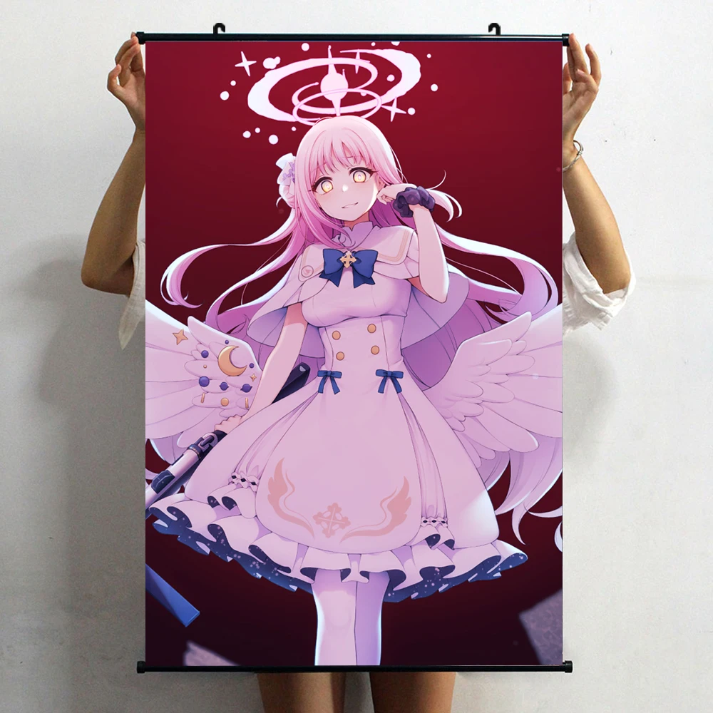 Cute Anime Game Blue Archive Misono Mika Wall Scroll Roll Painting ...
