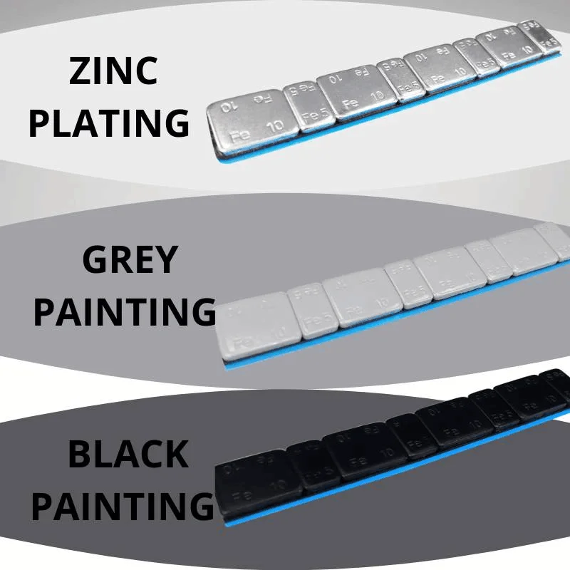 Customized Box Fe Stick On Wheel Weights 100 Pcs With Blue Tape 0.25oz ...