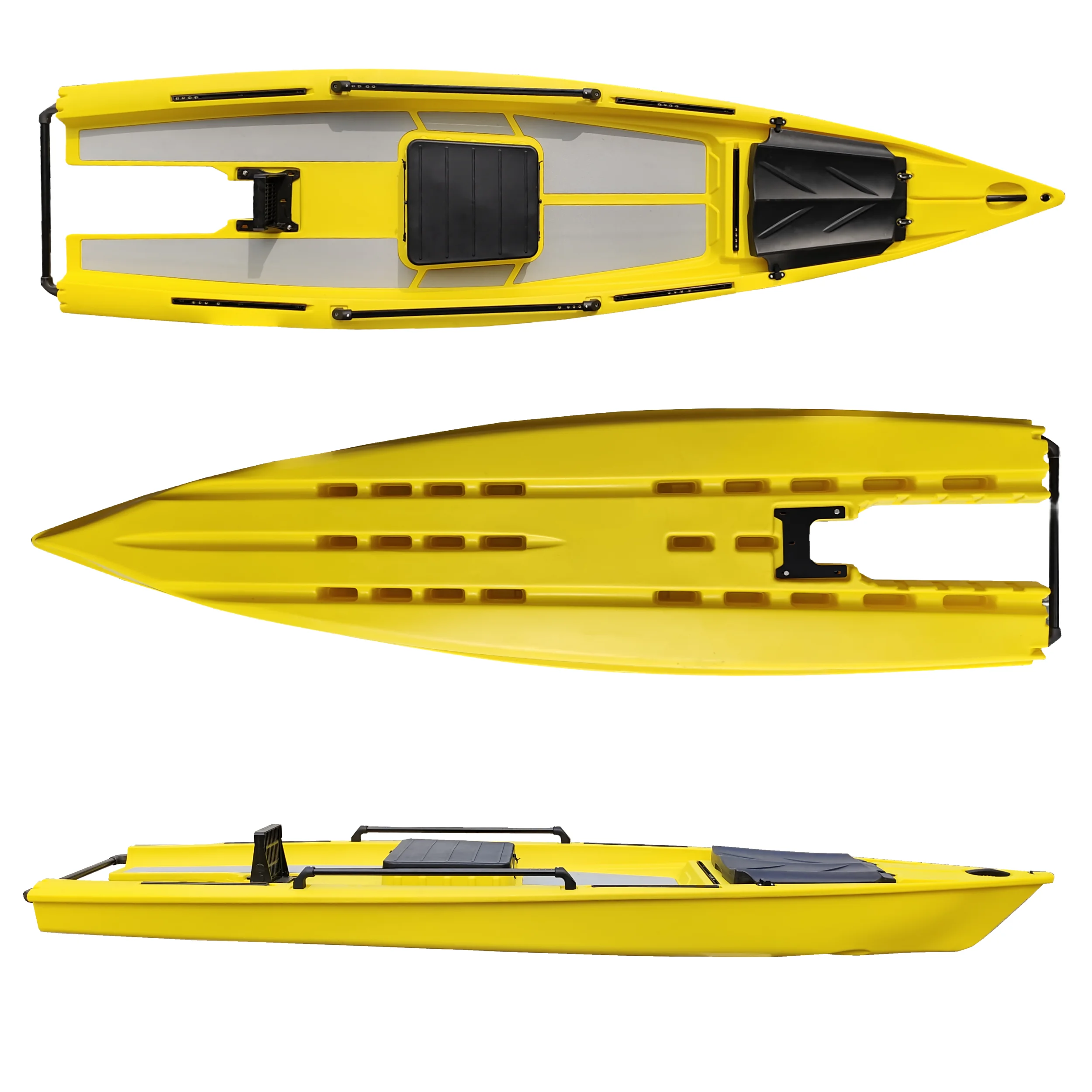 Professional Pro Angler 13ft Plastic Lldpe Kayak Jet Electric Engine ...