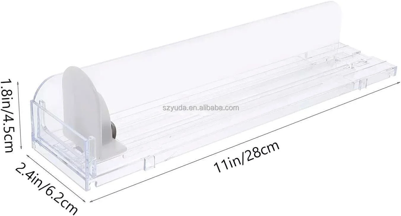 Acrylic Spring Shelf Pushers System - Adjustable & Versatile