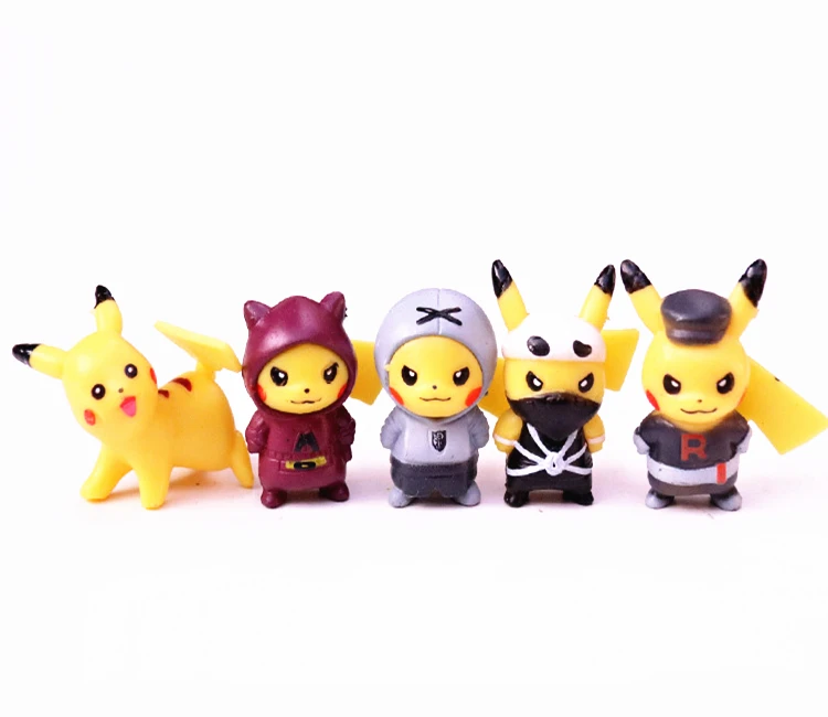 10pcs/set Anime Pokemoned Figure Pikachu Poke Mon Cartoon Toy Action ...