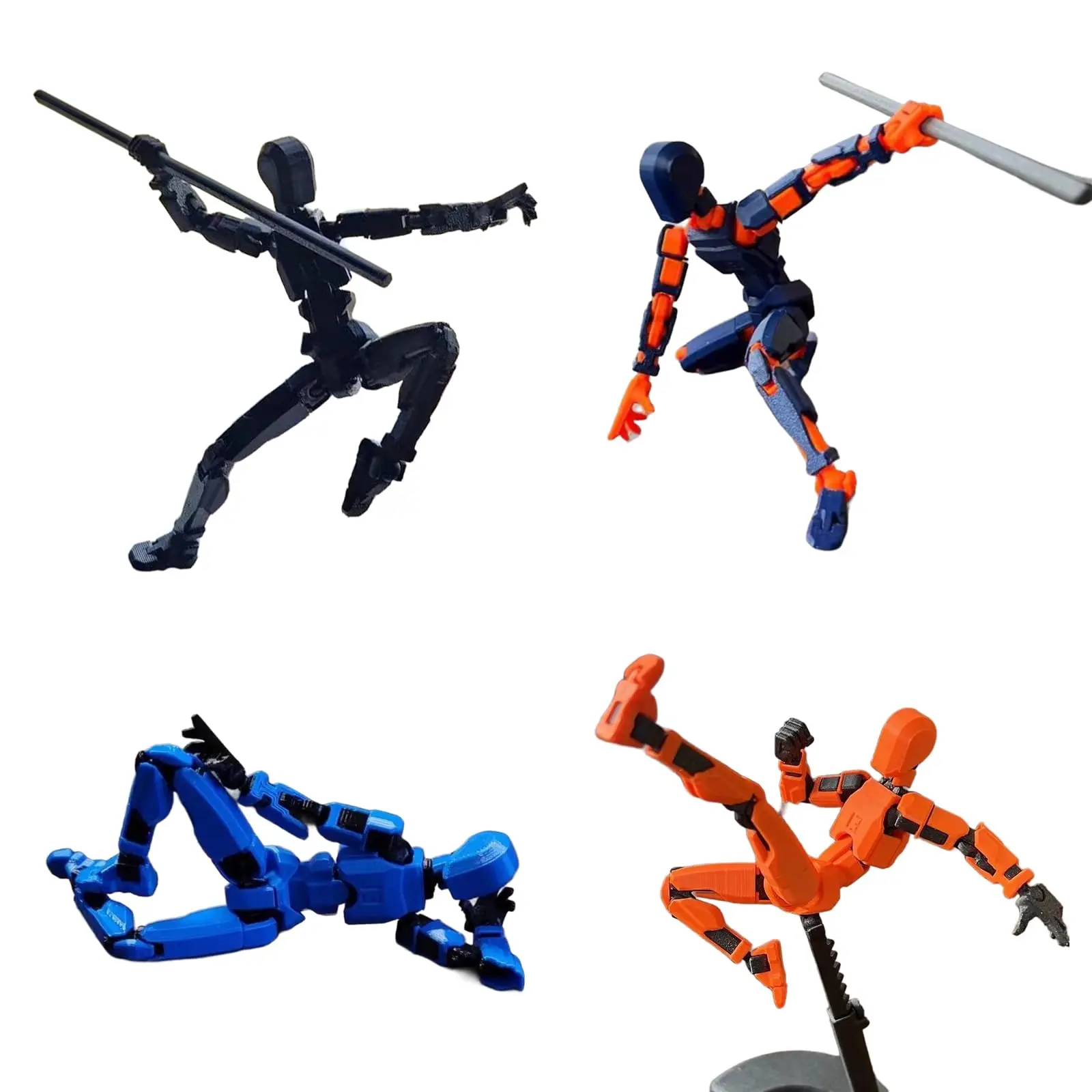 Titan13 3D Printed Fighting Robot Action Figure with Flexible Movable ...