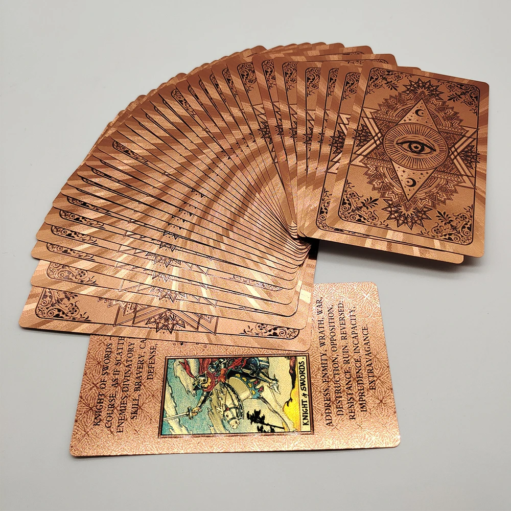 Cost Worthy Luxe Gold Foil Tarot Deck - Perfect for Beginners