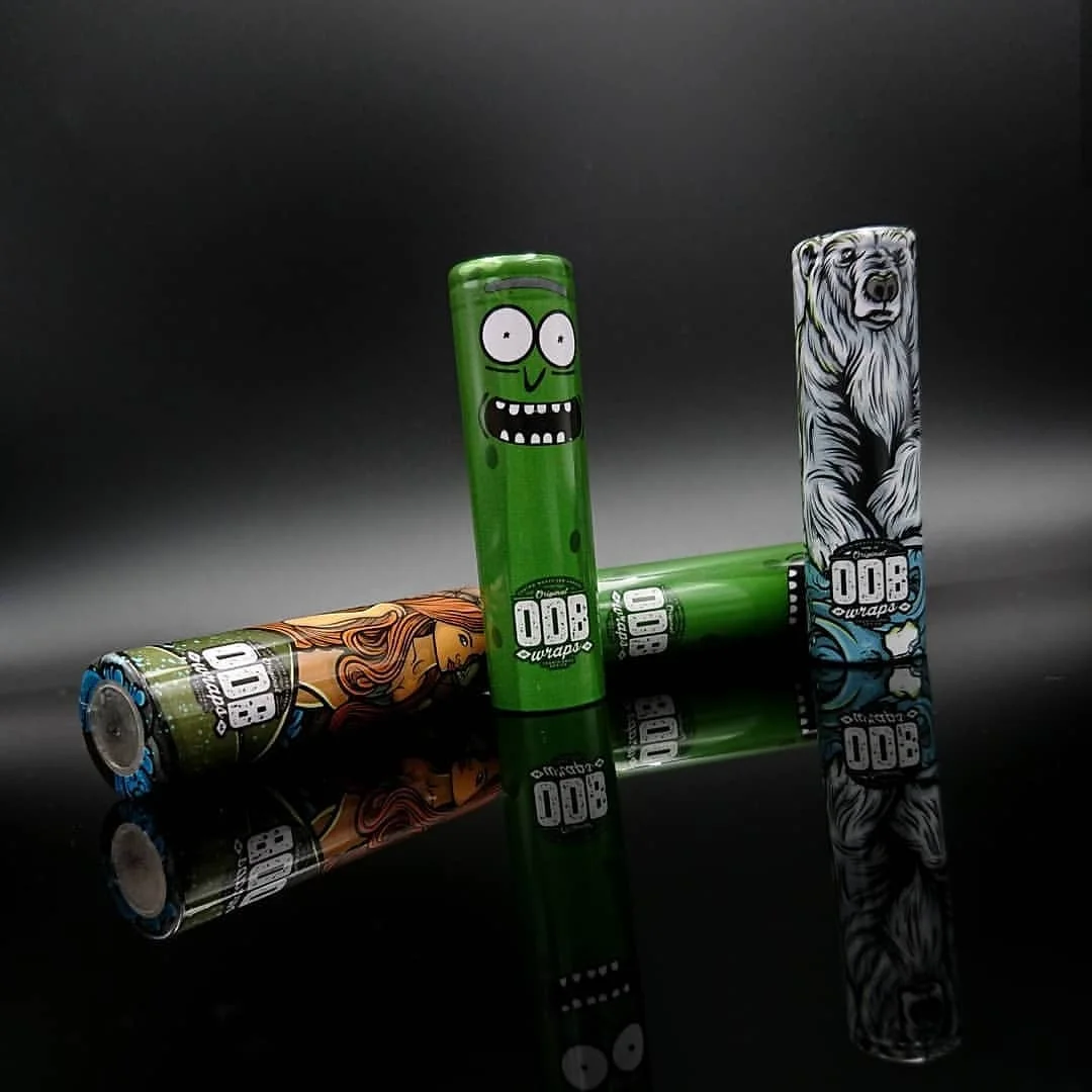 Custom Made 20700 21700 And 18650 Batteryskin Wrap Heat Shrink Label ...