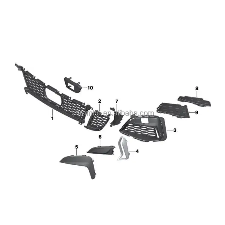 OEM 51118075649 51118075650 Front Bumper Grille for BMW 3 Series G20 ...
