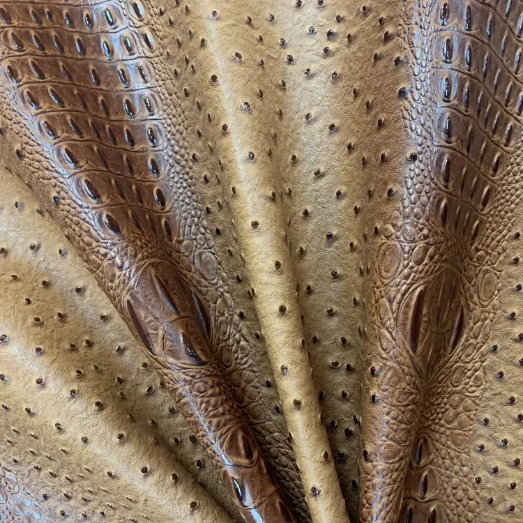 2023 Popular Pvc Ostrich Skin Sofa Leather Ostrich Faux Leather Ostrich ...