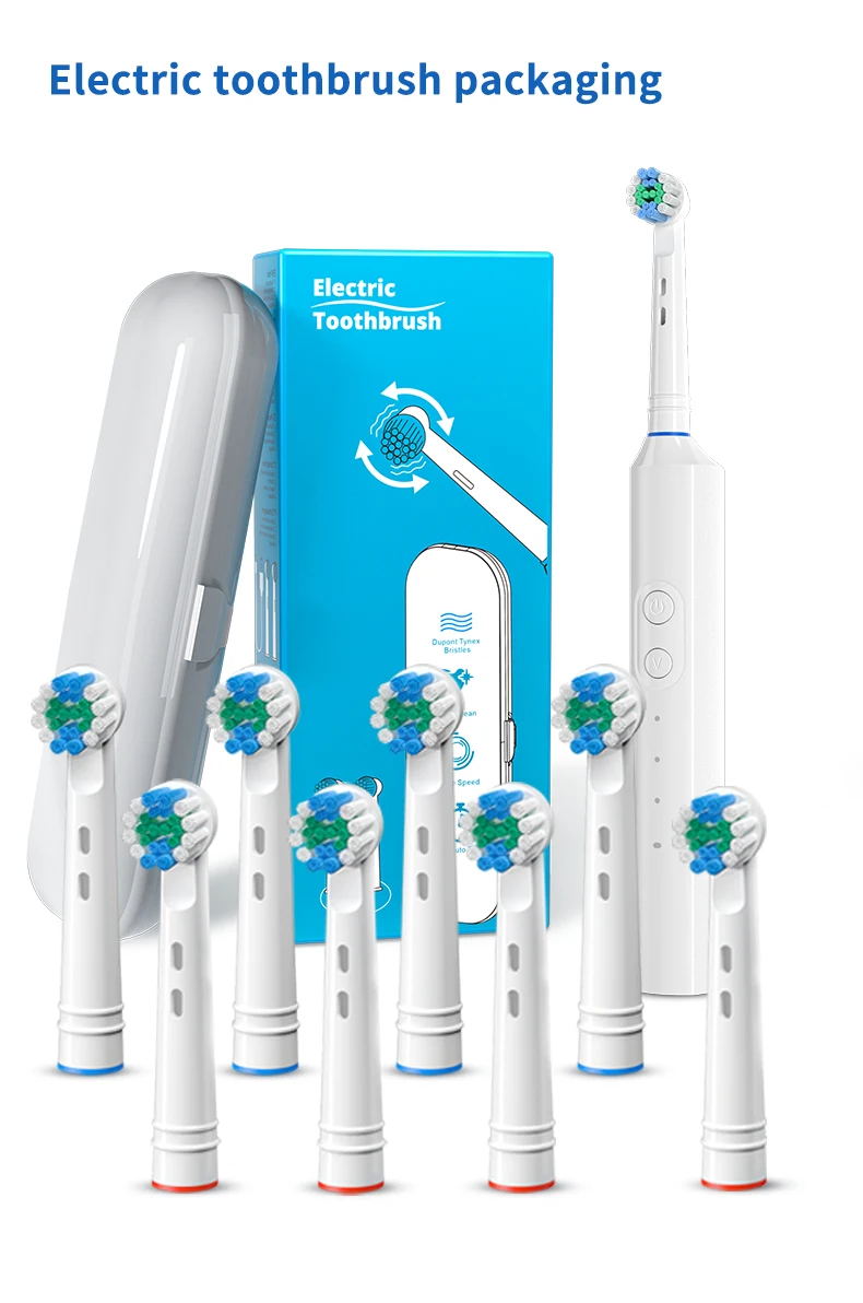 Wholesale Oem Sonic Round Head Electric Toothbrush with 2 Brush Heads ...